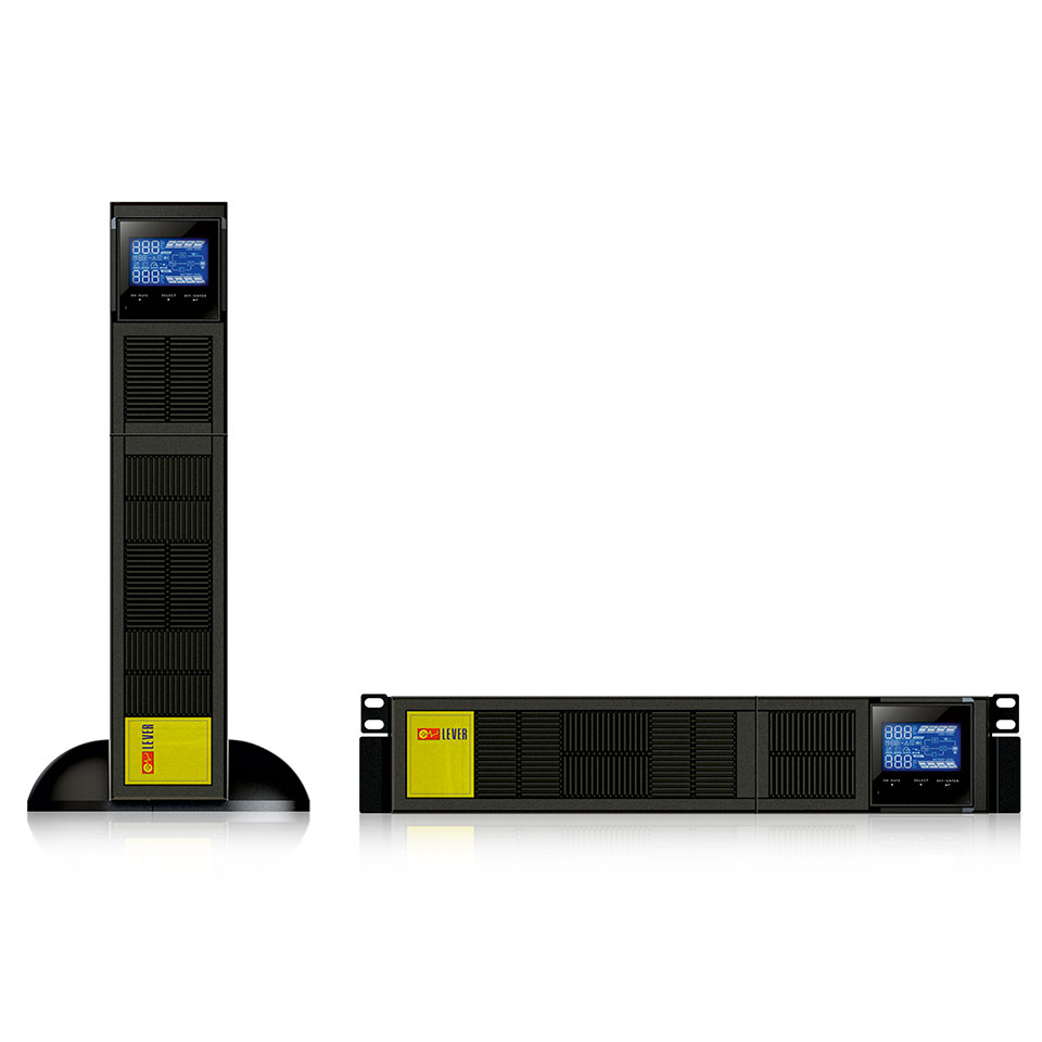 On-line double conversion UPS in rack / tower solution, single phase ...